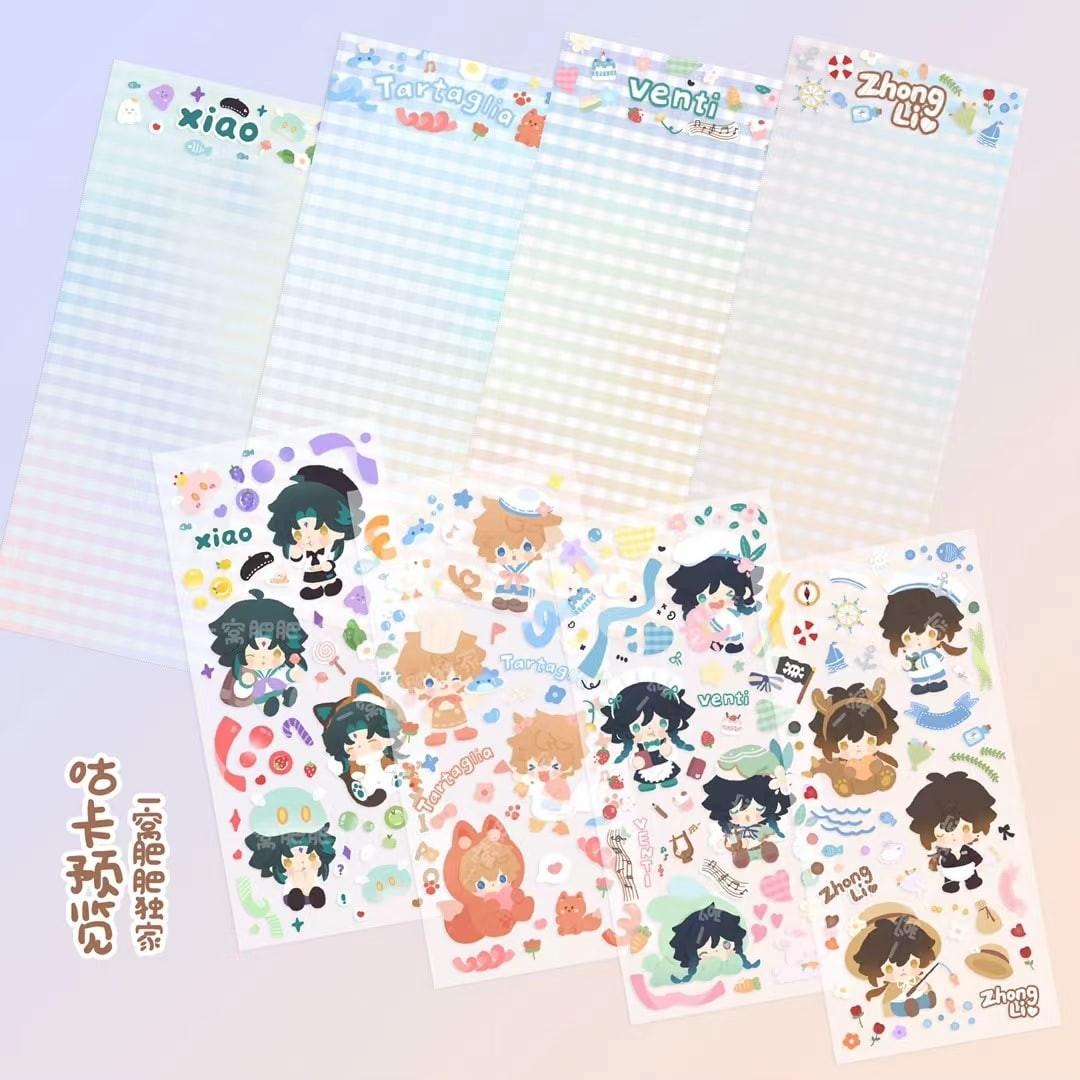 PO genshin impact stickers batch 1, Hobbies & Toys, Memorabilia ...