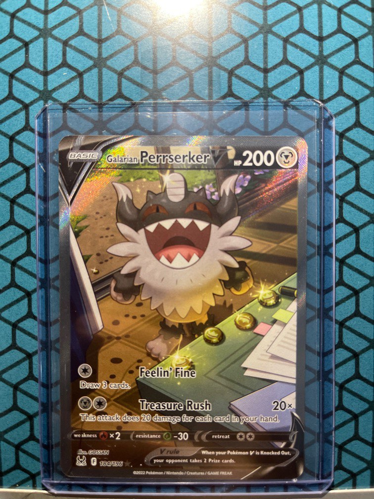 Pokémon Lost Origin Cards (Perrserker V), Hobbies & Toys, Toys & Games ...