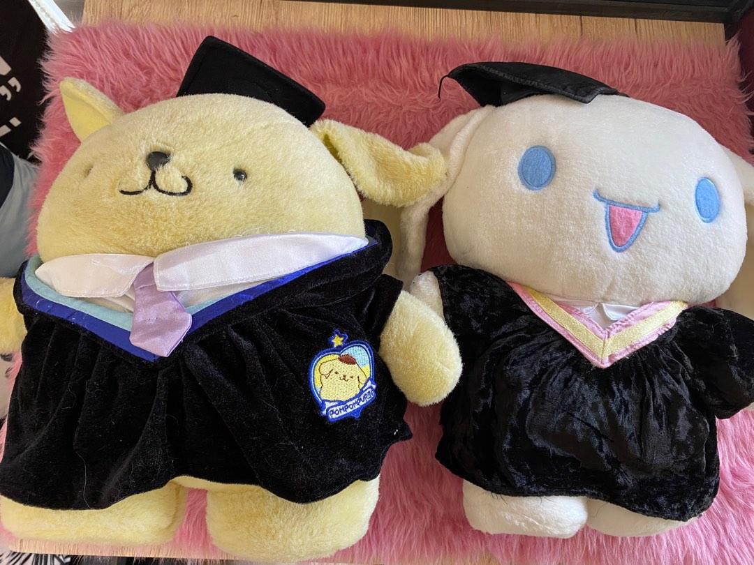 Pompompurin and Cinnamoroll Graduation edition plush, Hobbies & Toys ...