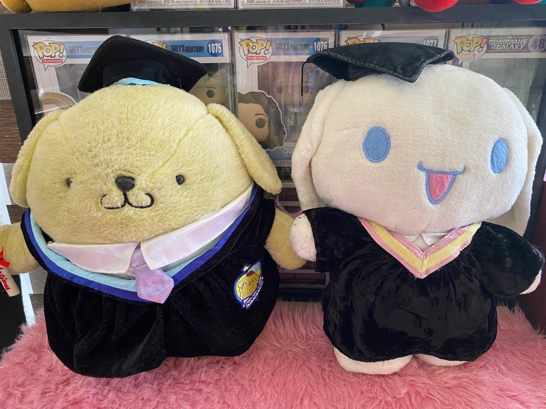 Pompompurin and Cinnamoroll Graduation edition plush, Hobbies & Toys ...