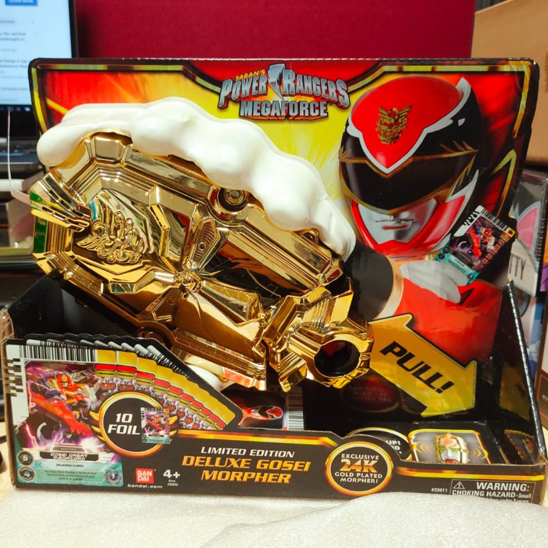 Power Rangers Megaforce SDCC Deluxe Gosei Morpher Gold Plated NEW ...