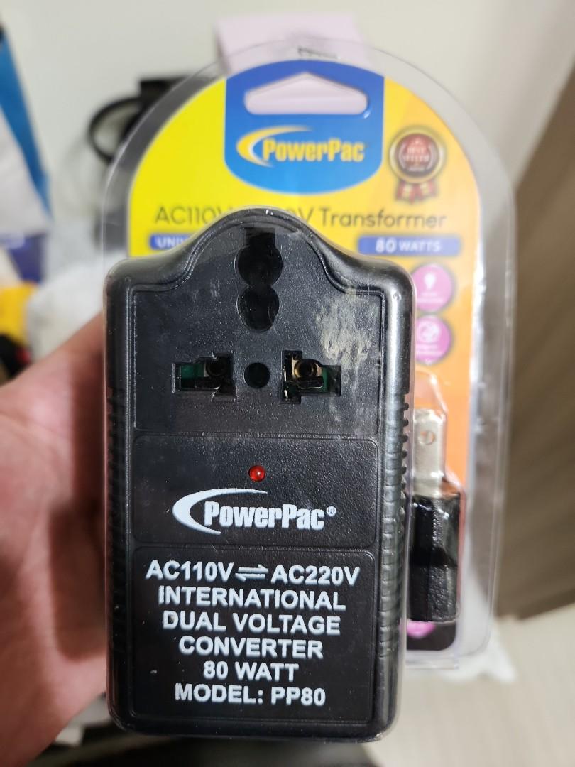 Powerpac 110V 230V Transformer (80WATTS) PP80, TV & Home Appliances ...
