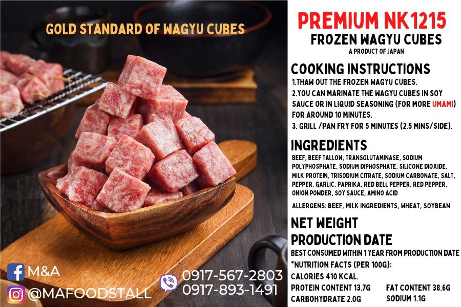 Premium 1215 Wagyu Cubes, Food & Drinks, Chilled & Frozen Food on Carousell