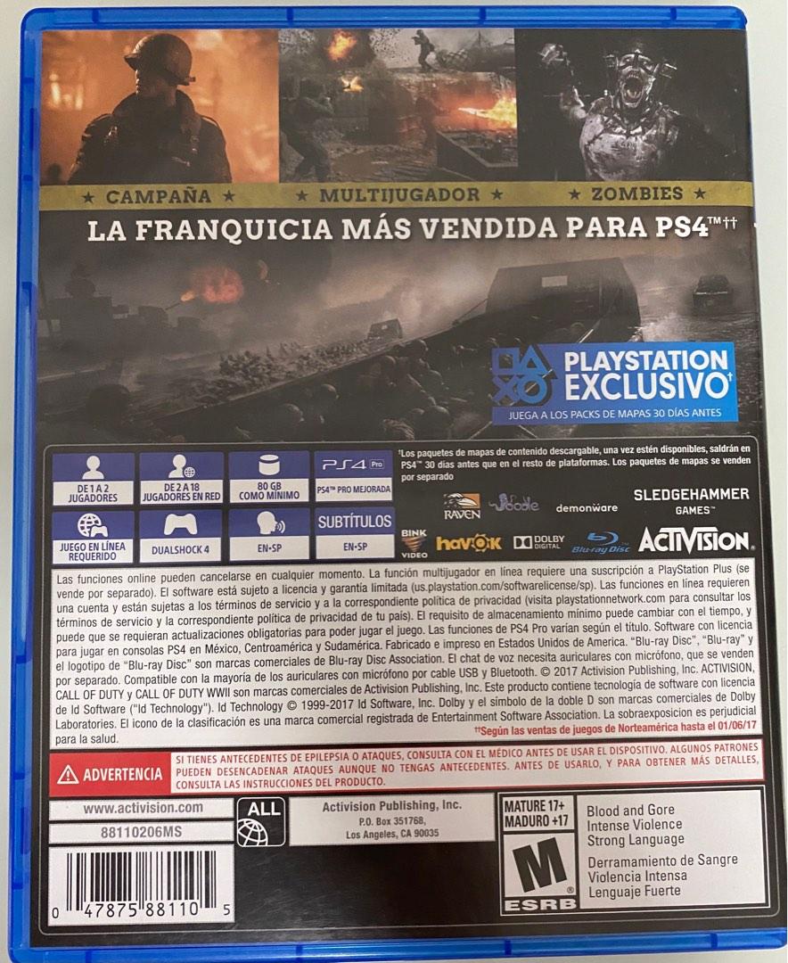 PS4 Games Call of Duty COD WWII / WW2, Video Gaming, Video Games ...