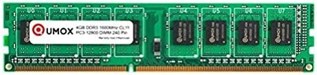 QUMOX 4GB 1600 DDR3 PC3-12800 DIMM PC3 Memoria RAM Desktop 240pin CL11, Computers & Tech, Parts ...