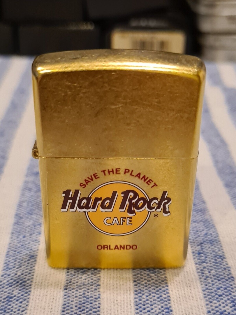 Rare Authentic Vintage Zippo Lighter Hard Rock Cafe Orlando 2001 ...