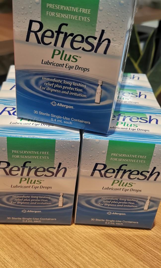 Refresh Plus Lubricant Eye Drops (Allergan), Beauty & Personal Care ...