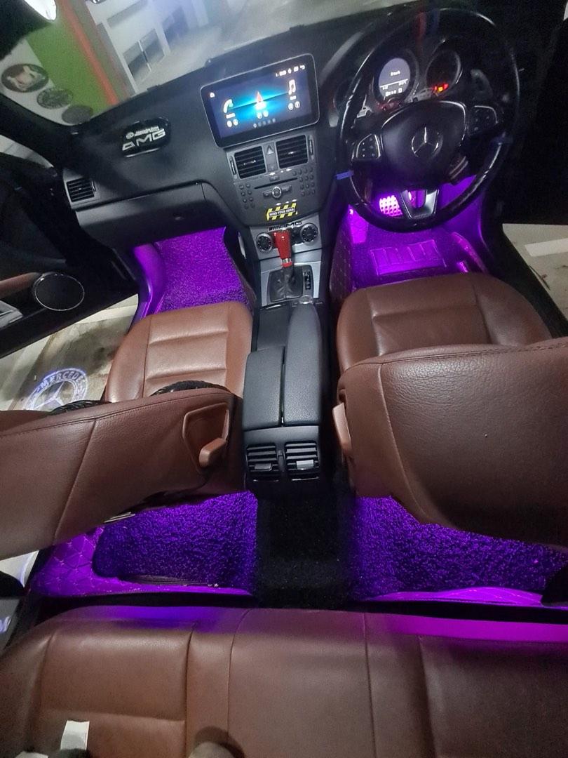RGB Car Leg Room Lights with installation, Car Accessories, Accessories ...