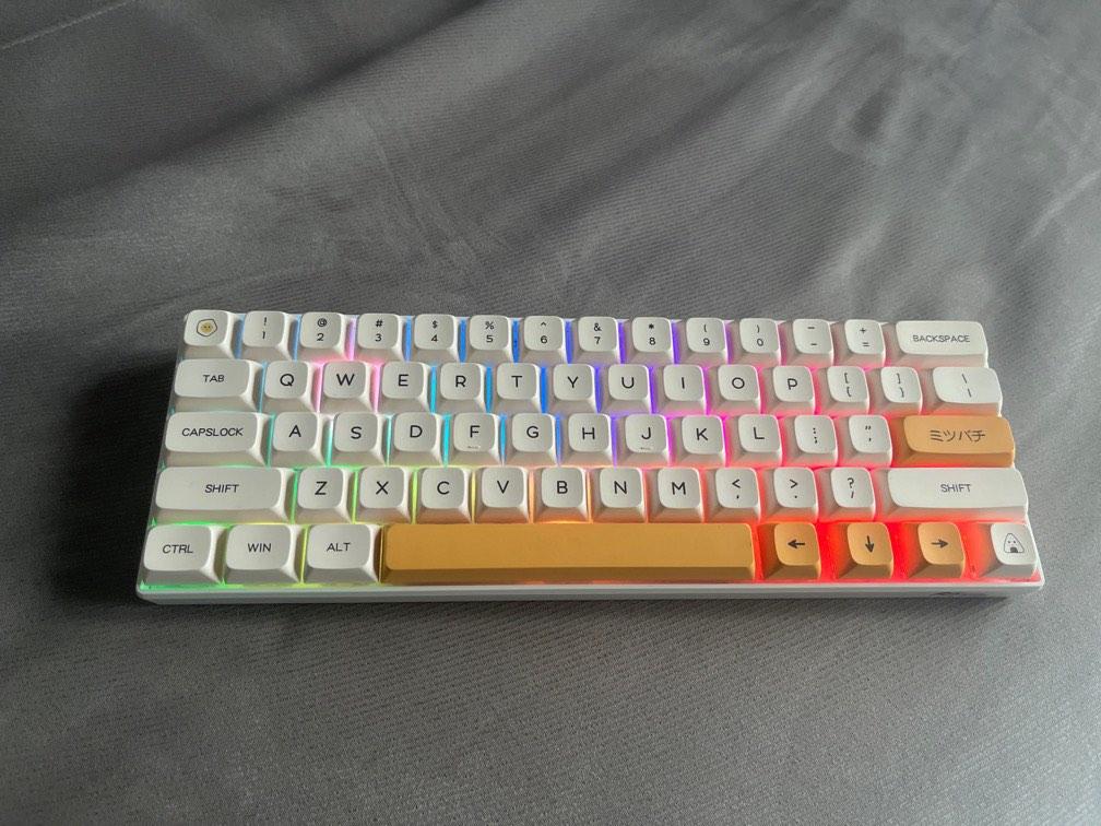 Rk61 keyboard + honey keycaps (FAST DEAL CAN NEGo!!), Computers & Tech ...