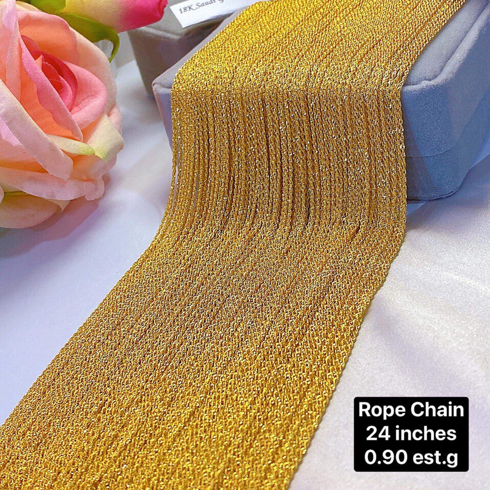 Rope Chains 18K Saudi Gold, Women's Fashion, Jewelry & Organizers ...