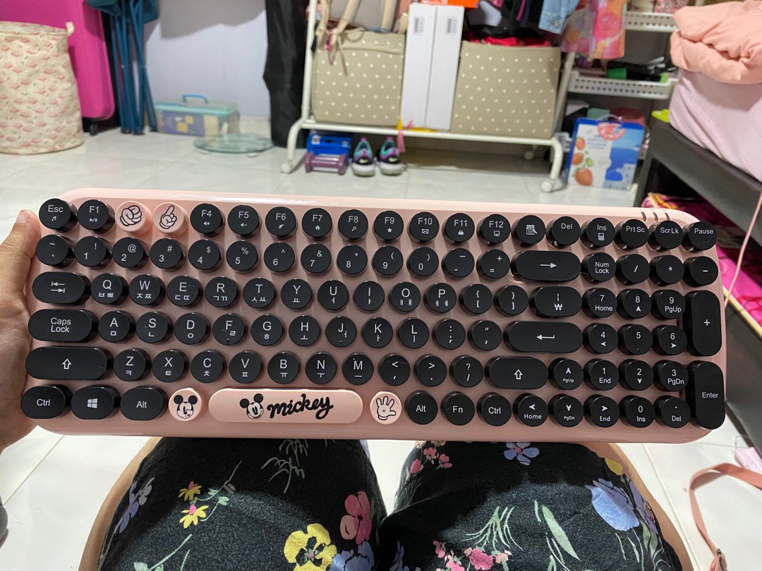 ROYCHE disney mickey mouse wireless keyboard, Computers & Tech, Parts ...