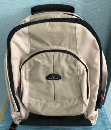 Samsonite laptop backpack beige, Men's Fashion, Bags, Backpacks on ...