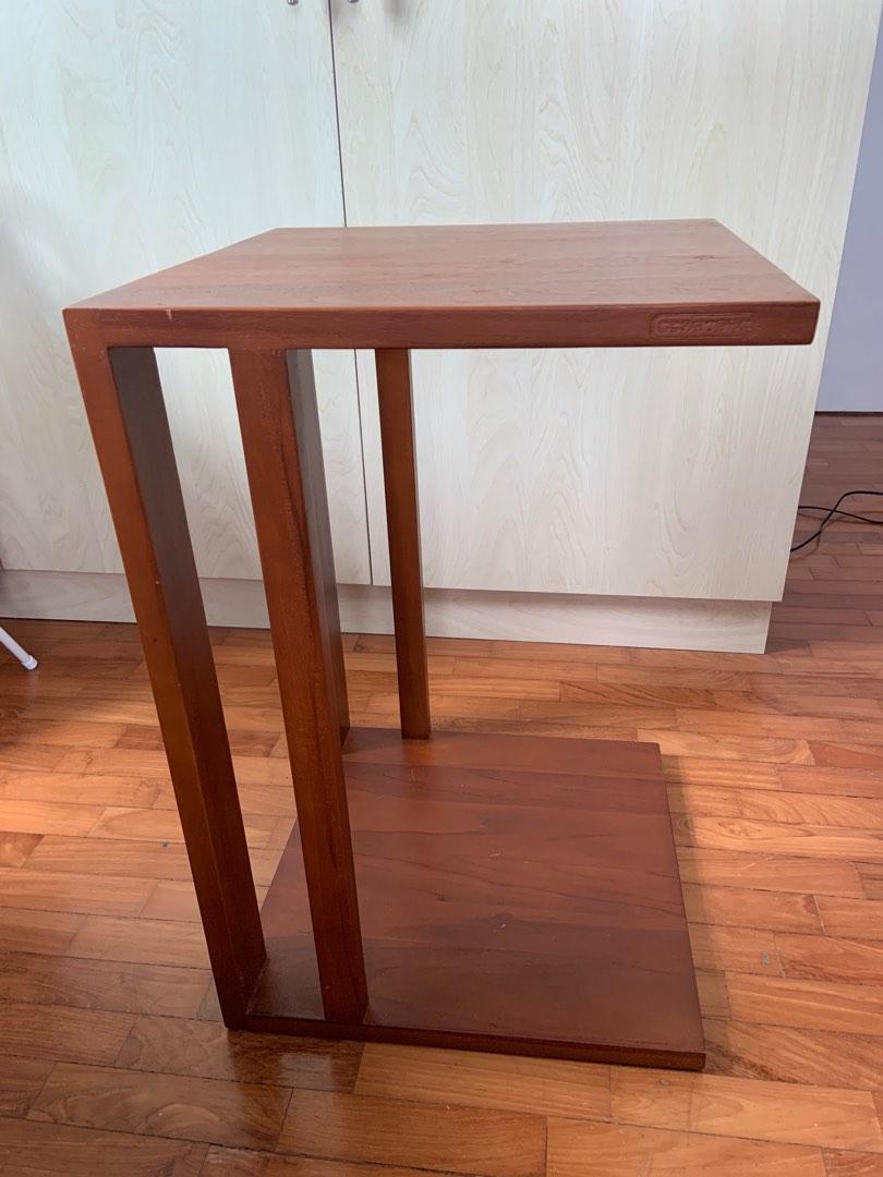 Scanteak Wooden Casual Side Table/Bed/Sofa Work Table, Furniture & Home ...
