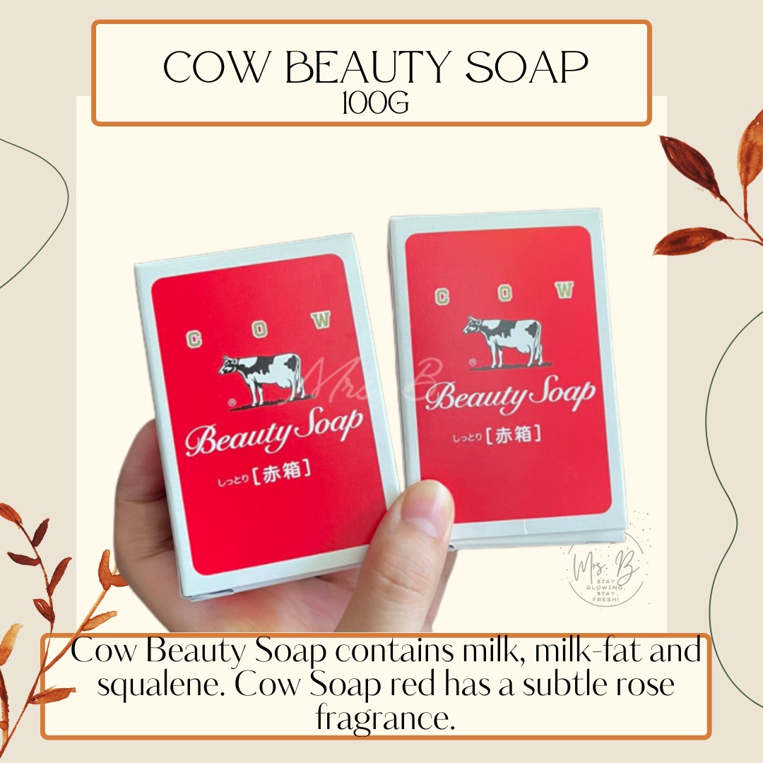 Cow Beauty Soap - 100g - Red, Beauty & Personal Care, Bath & Body, Body ...