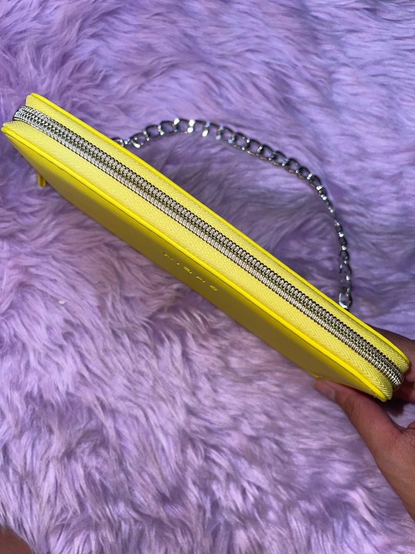 Shein Chained Yellow Pouch, Women's Fashion, Bags & Wallets, Purses ...