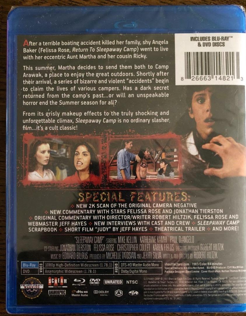 Sleepaway Camp - Collector's Edition [BD Combo Pack] [Blu-ray], Hobbies ...