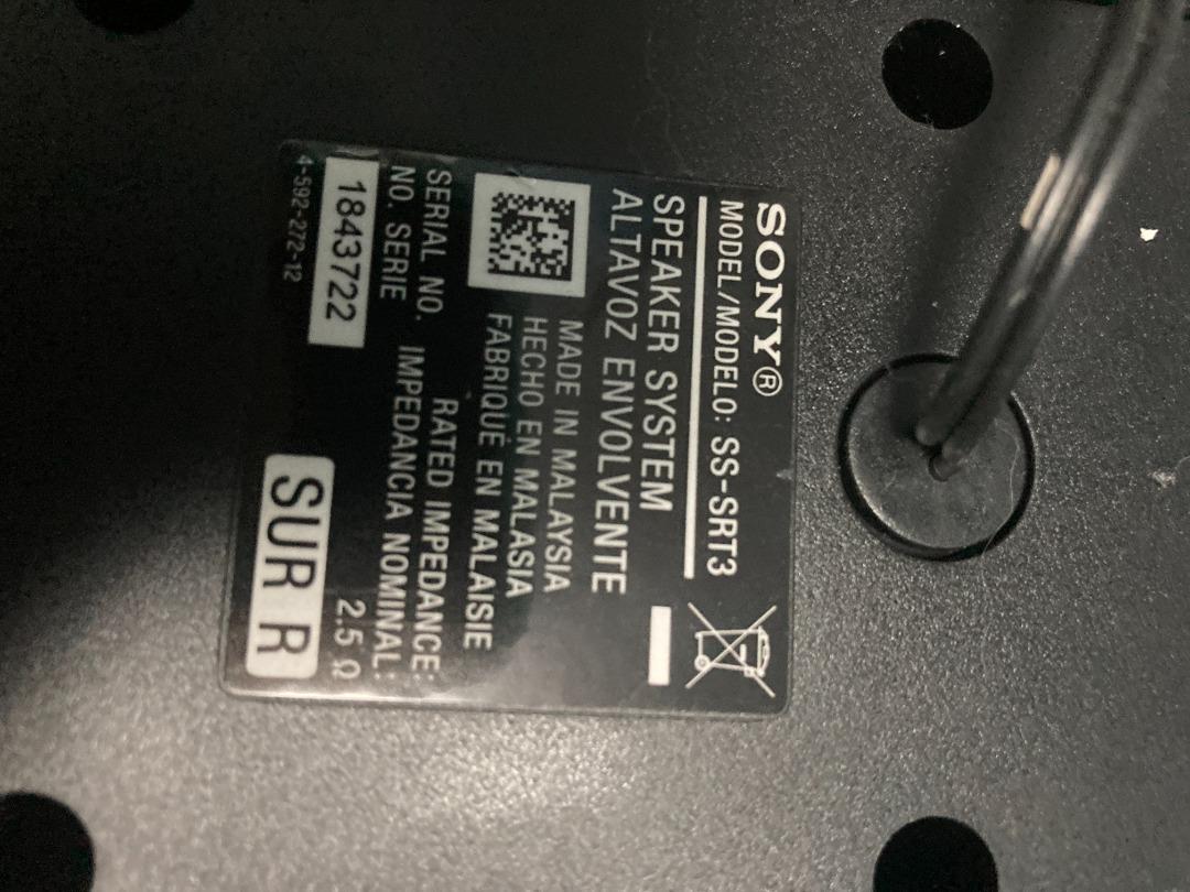 Sony HT-RT3 Speaker System, 音響器材, Soundbar、揚聲器、藍牙喇叭、耳擴 - Carousell