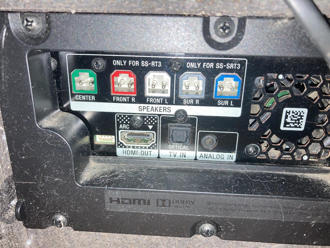 Sony HT-RT3 Speaker System, 音響器材, Soundbar、揚聲器、藍牙喇叭、耳擴 - Carousell
