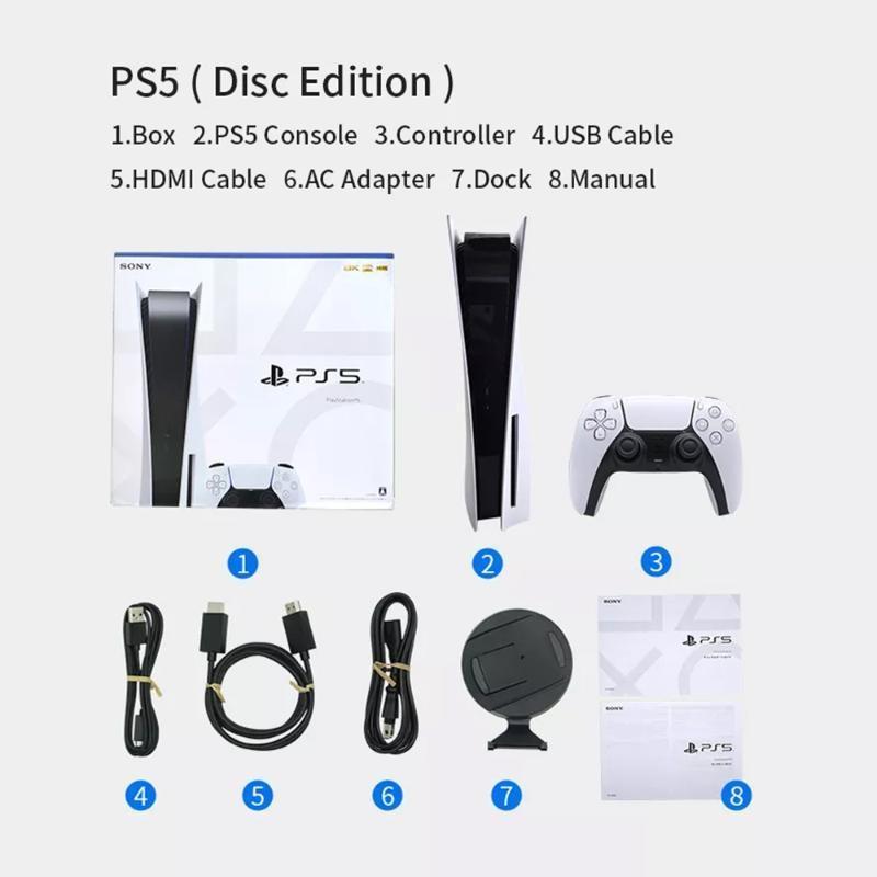 SONY Playstation 5 Disc Edition, Video Gaming, Video Game Consoles ...