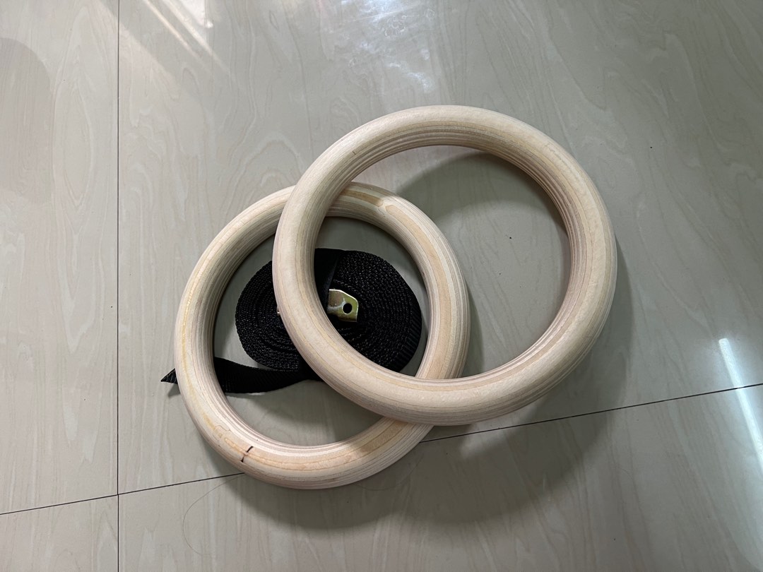 Suspension rings (calisthenics), Sports Equipment, Exercise & Fitness ...