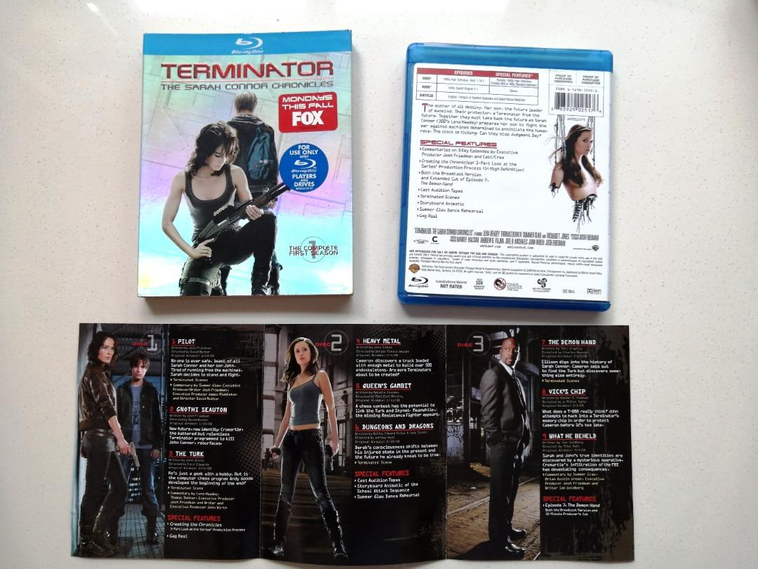 Terminator [3 Disc] Sarah Connor Chronicles Season 1 (TSCC Genuine Blu-Ray, Amazon US Imported ...
