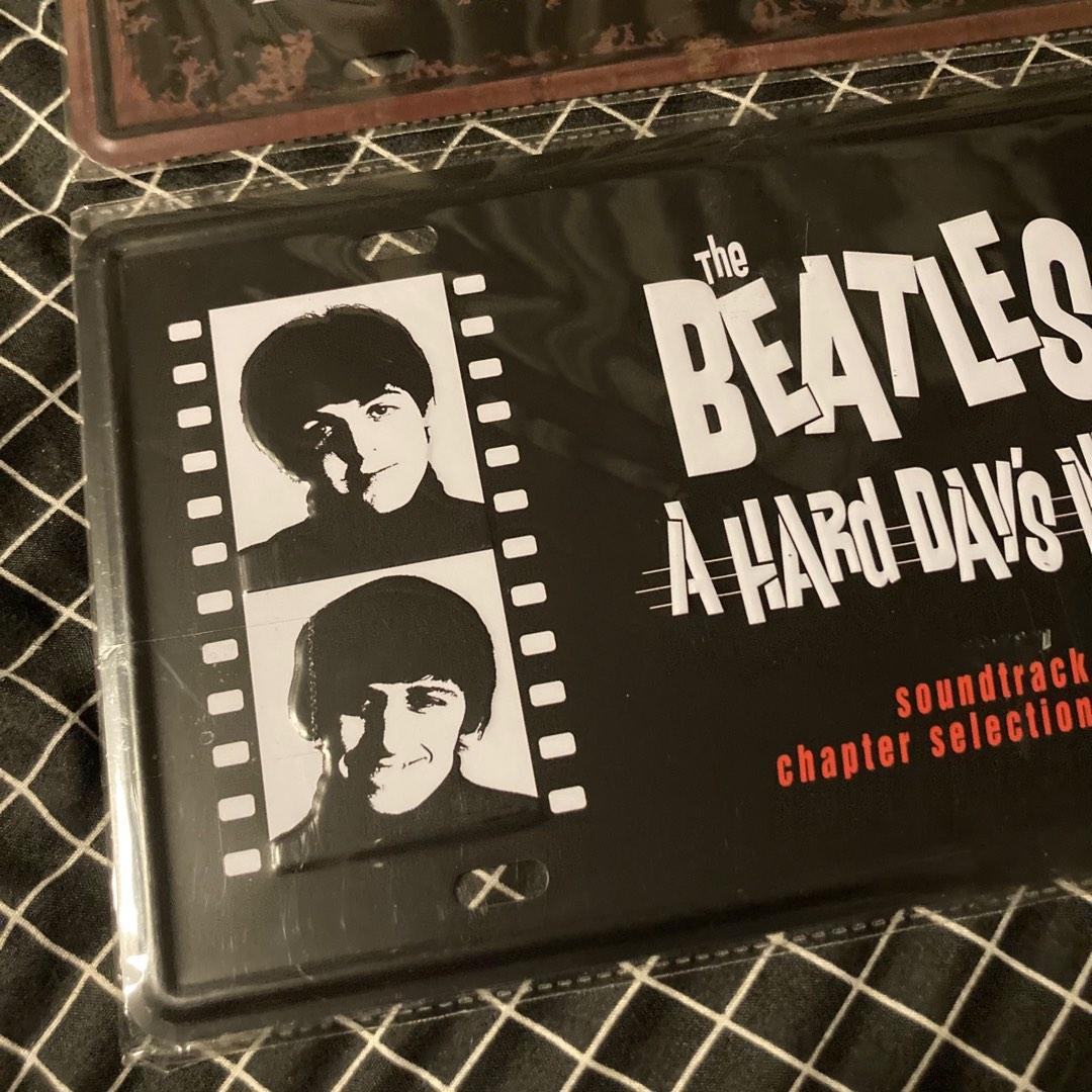 THE BEATLES CAR PLATE VANITY WALL DECOR SET, Furniture & Home Living ...