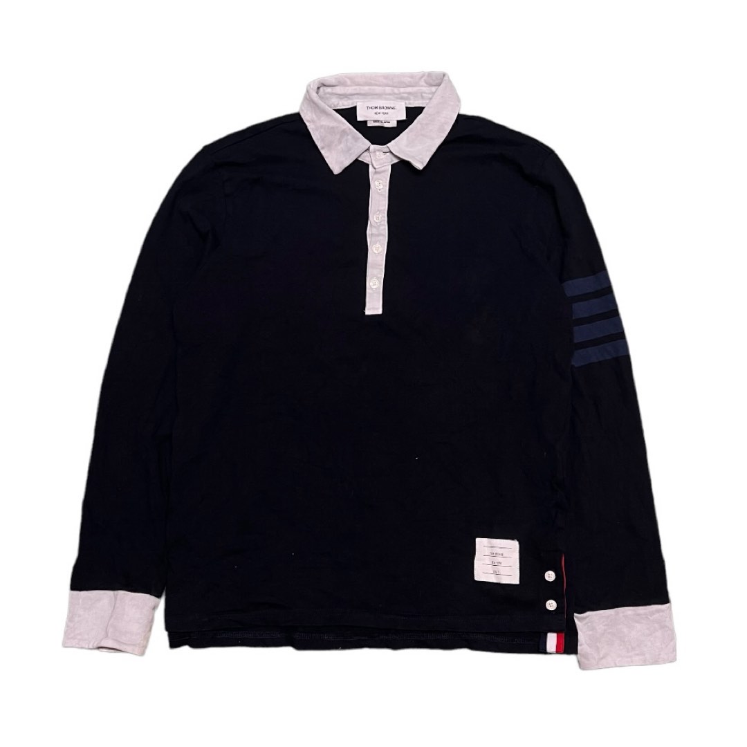 Thom Brown - Four Bar Rugby Shirt, Men's Fashion, Tops & Sets, Hoodies ...