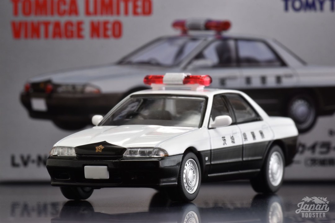Tomytec limited vintage Neo Tomica Nissan skyline gtr r32 police patrol ...
