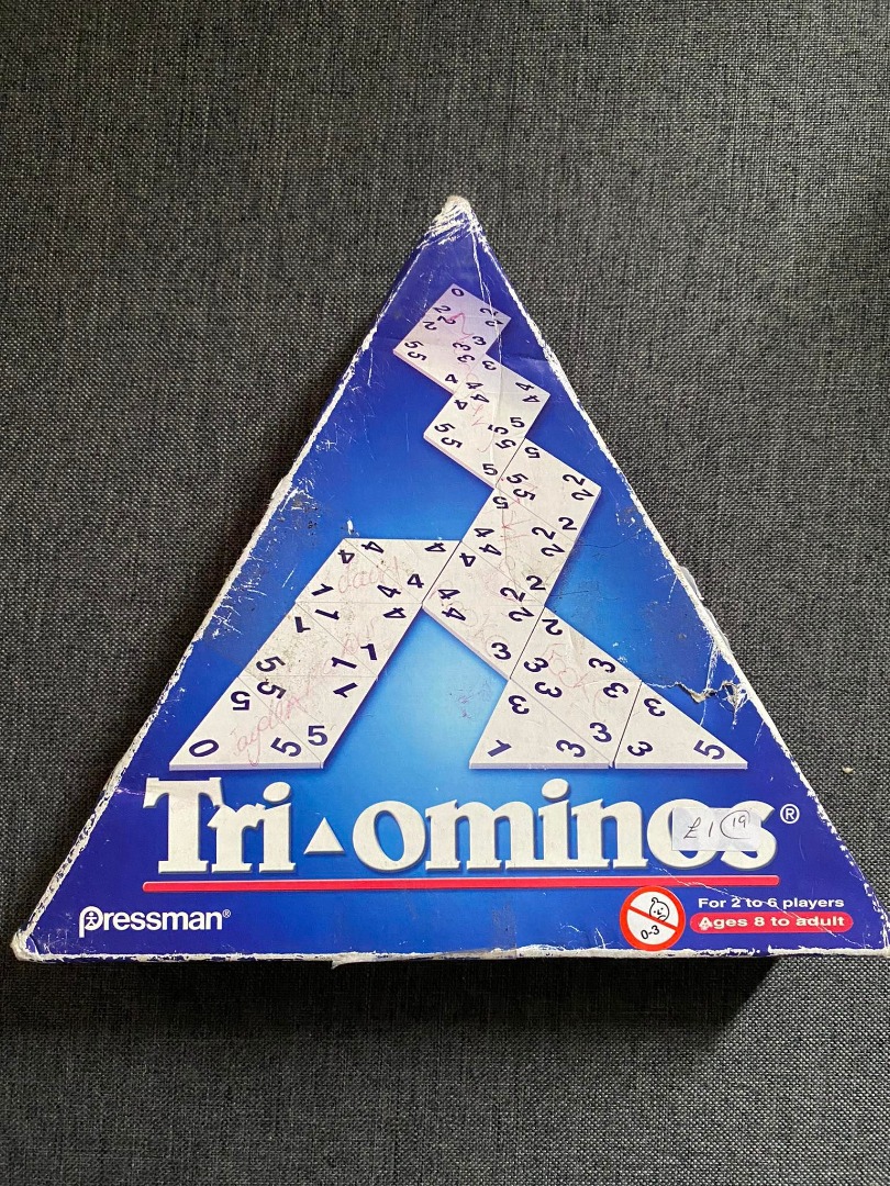 Triominos 2002 Version (3-sided Dominos), Hobbies & Toys, Toys & Games ...