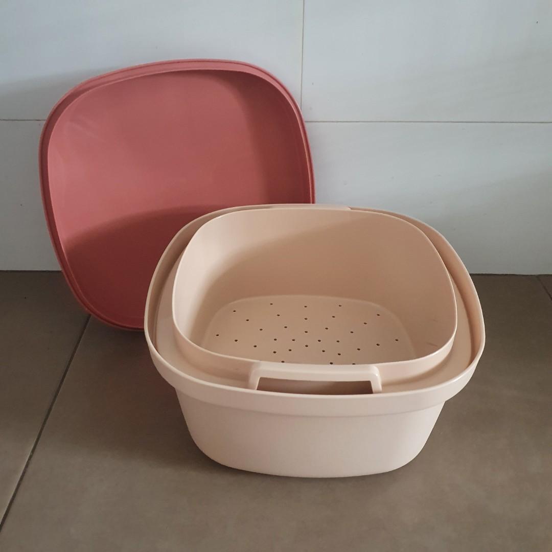 TUPPERWARE VINTAGE STEAMER WITH STRAINER, Furniture & Home Living ...