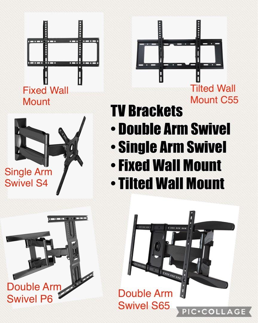 TV Brackets Clearance (Fixed Wall Mount / Tilted Wall Mount / Single ...