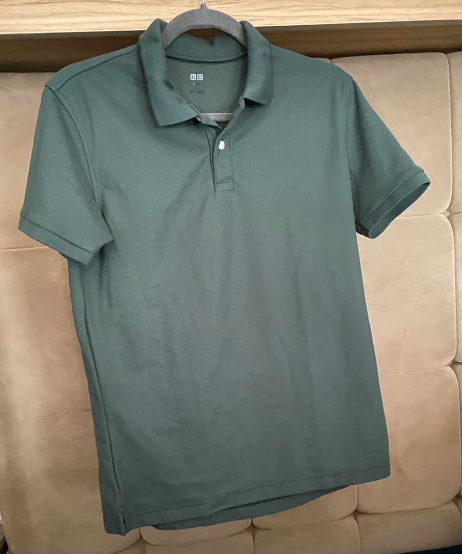 Uniqlo Green Polo, Men's Fashion, Tops & Sets, Tshirts & Polo Shirts on ...