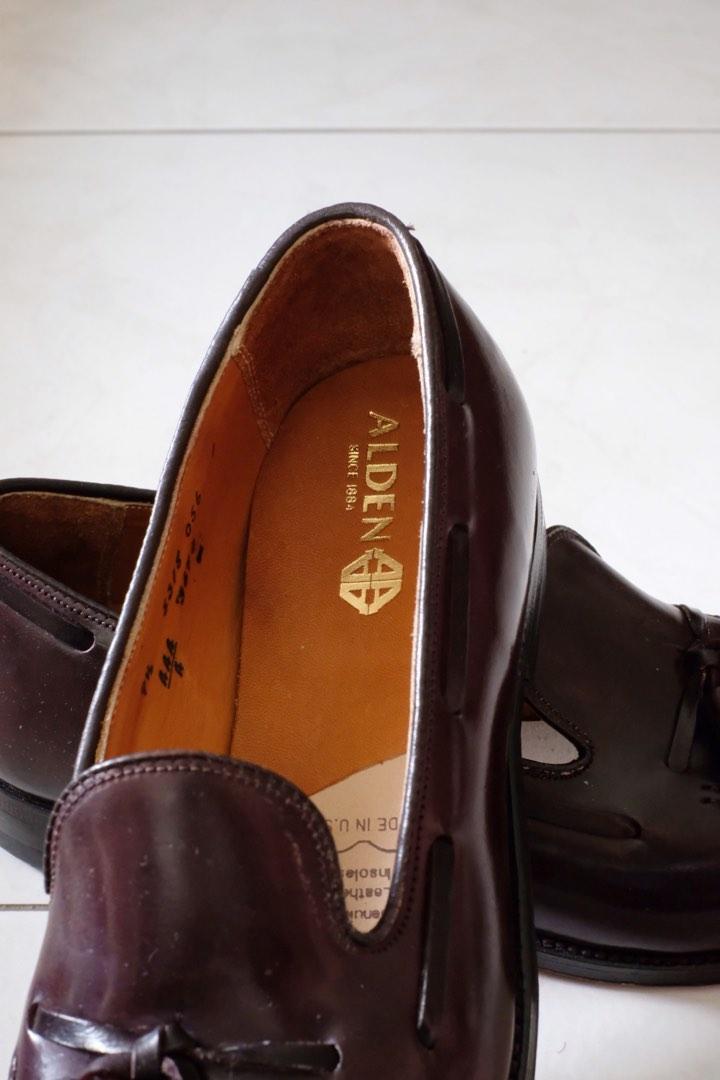 US9.5 Alden Shell Cordovan Loafers, Men's Fashion, Footwear, Dress ...