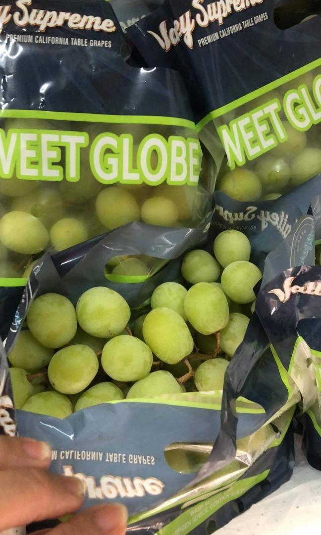 US Sweet Globe Green Grapes, Food & Drinks, Fresh Produce on Carousell