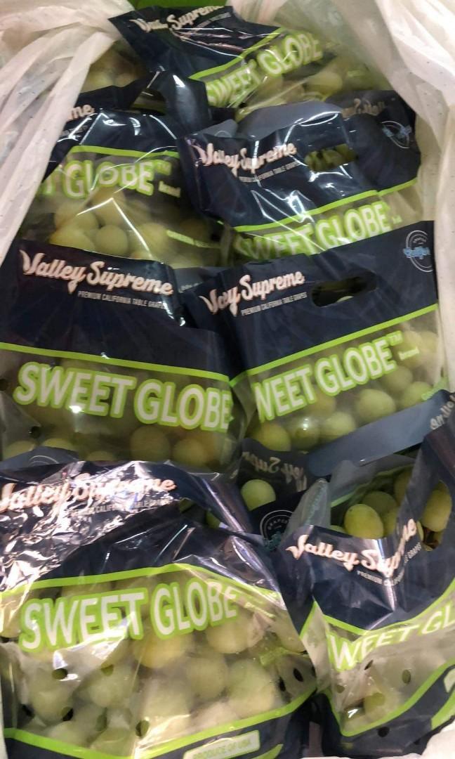 US Sweet Globe Green Grapes, Food & Drinks, Fresh Produce on Carousell