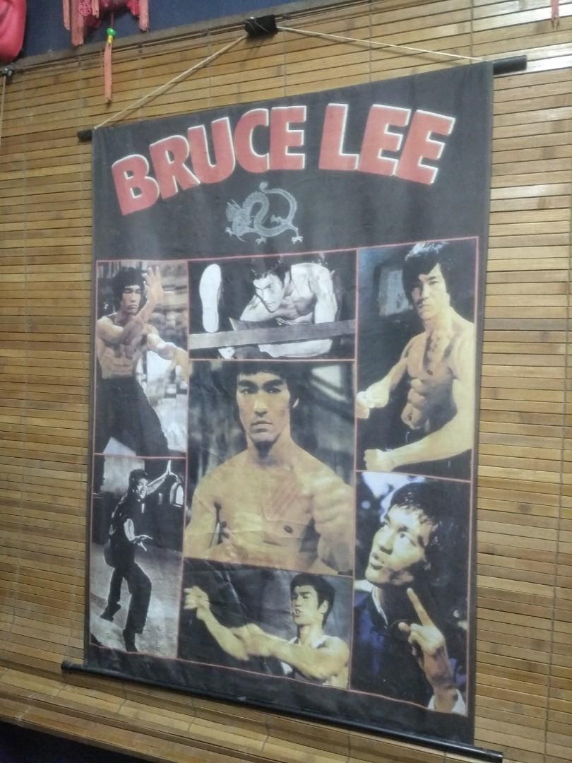 Vintage Bruce Lee Fabric Poster Large, Hobbies & Toys, Collectibles ...