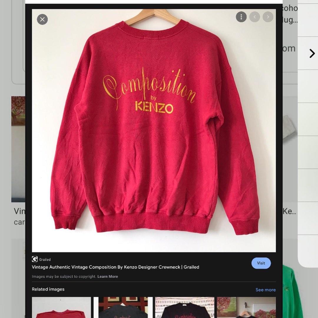 Vintage Composition by Kenzo, Luxury, Apparel on Carousell