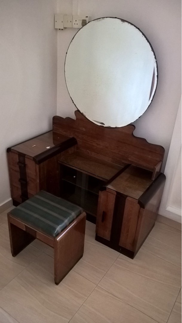Vintage dresser with seat, Furniture & Home Living, Furniture, Tables ...