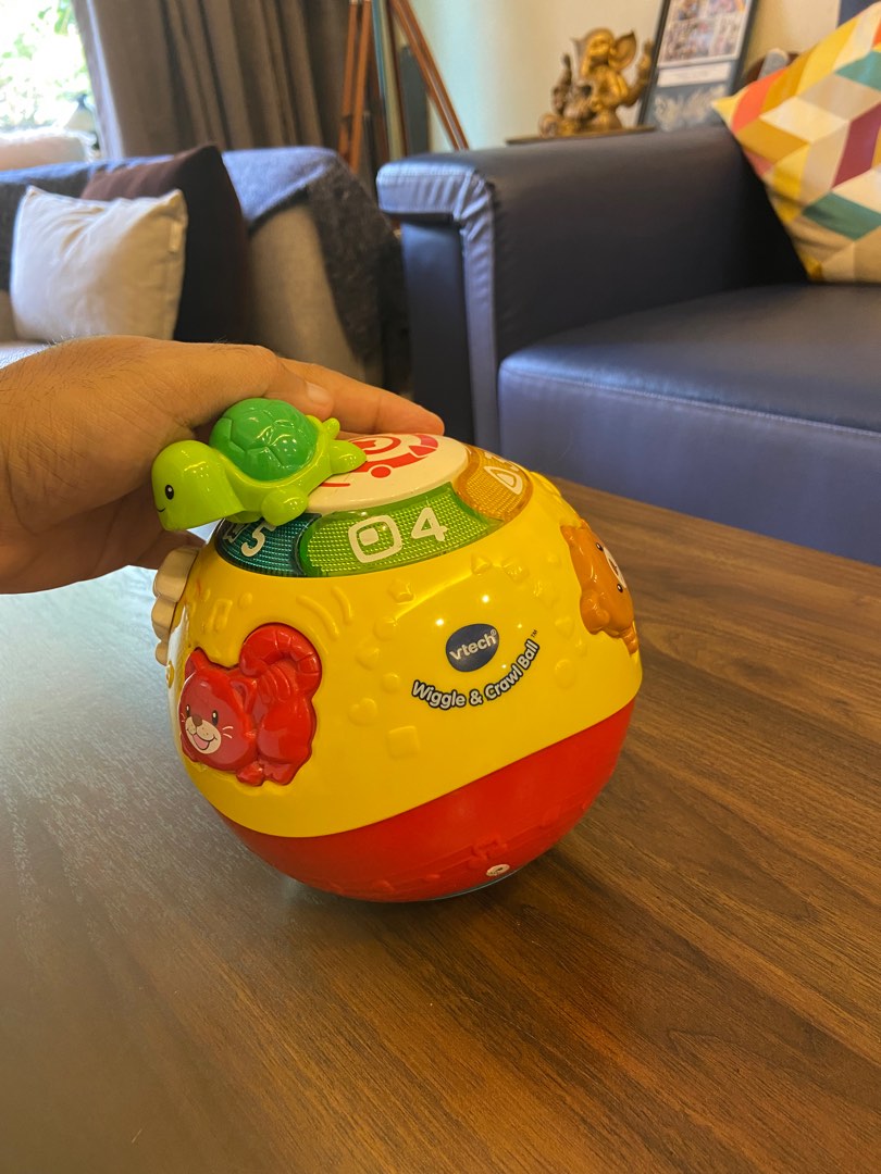 Vtech wiggle and crawl ball, Babies & Kids, Infant Playtime on Carousell