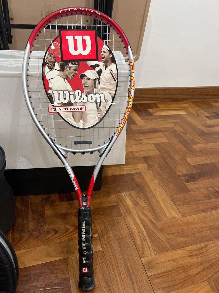 Wilson Tennis Racket, Sports Equipment, Sports & Games, Racket & Ball ...