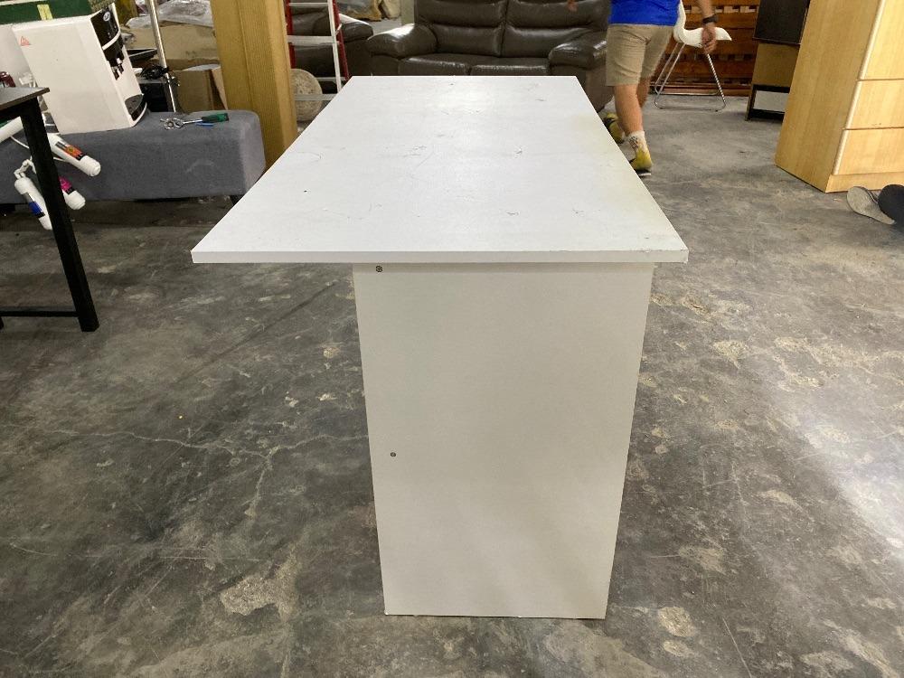 Wooden Study Desk White Colour / Meja Belajar Kayu Warna Putih ...