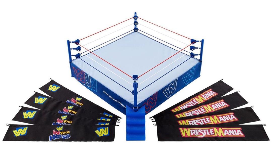 WWE Mattel Creations New Generation Arena WWF (ring, ring skirts ...