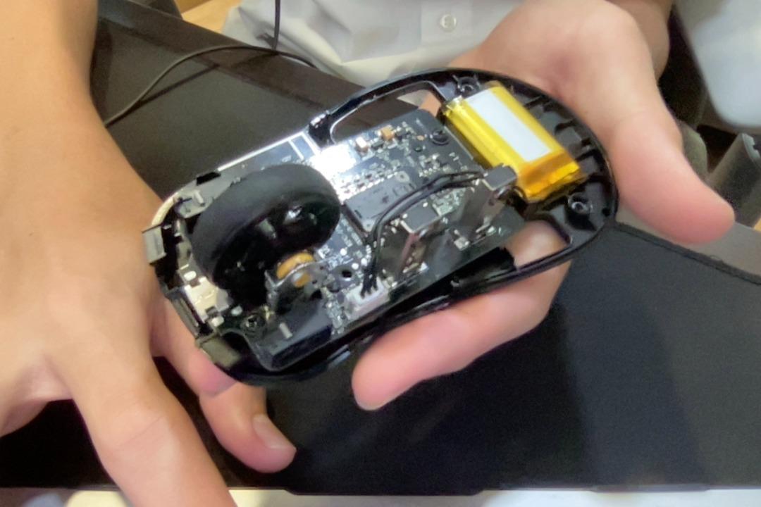 Pulsar Xlite v2 mini modded bottom shell, broken top shell and PCB with ...