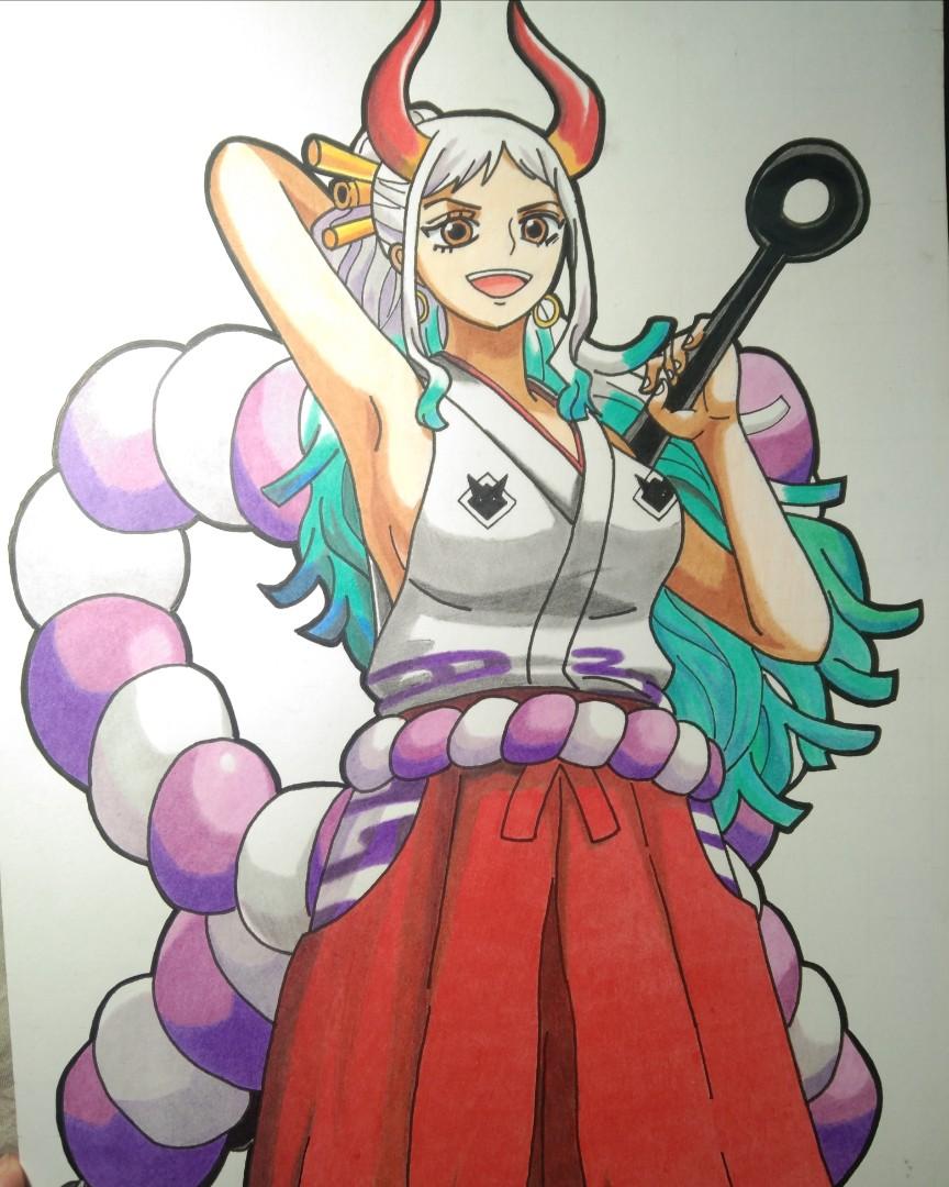 Yamato from One Piece Drawing, Hobbies & Toys, Stationary & Craft, Art ...