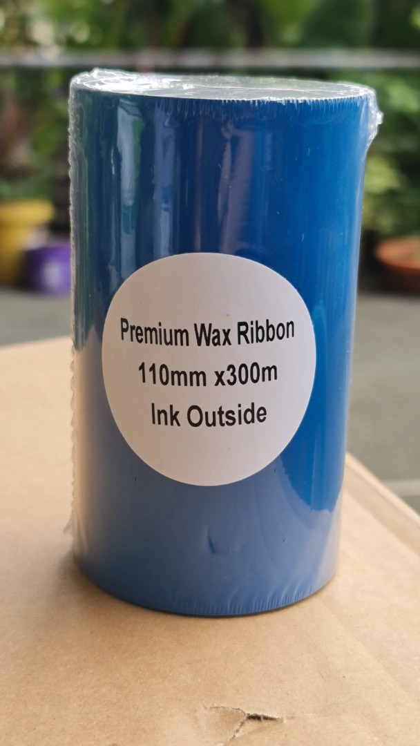 110mm x 300M Premium Wax Barcode Ribbon, Hobbies & Toys, Stationary ...