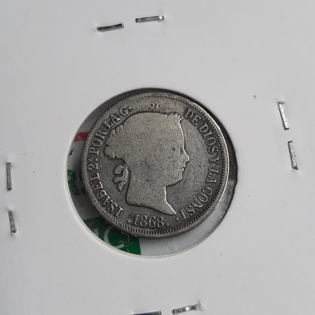 1868 SPANISH PHILIPPINE COIN SET OF 50C,20C&10C, Hobbies & Toys ...