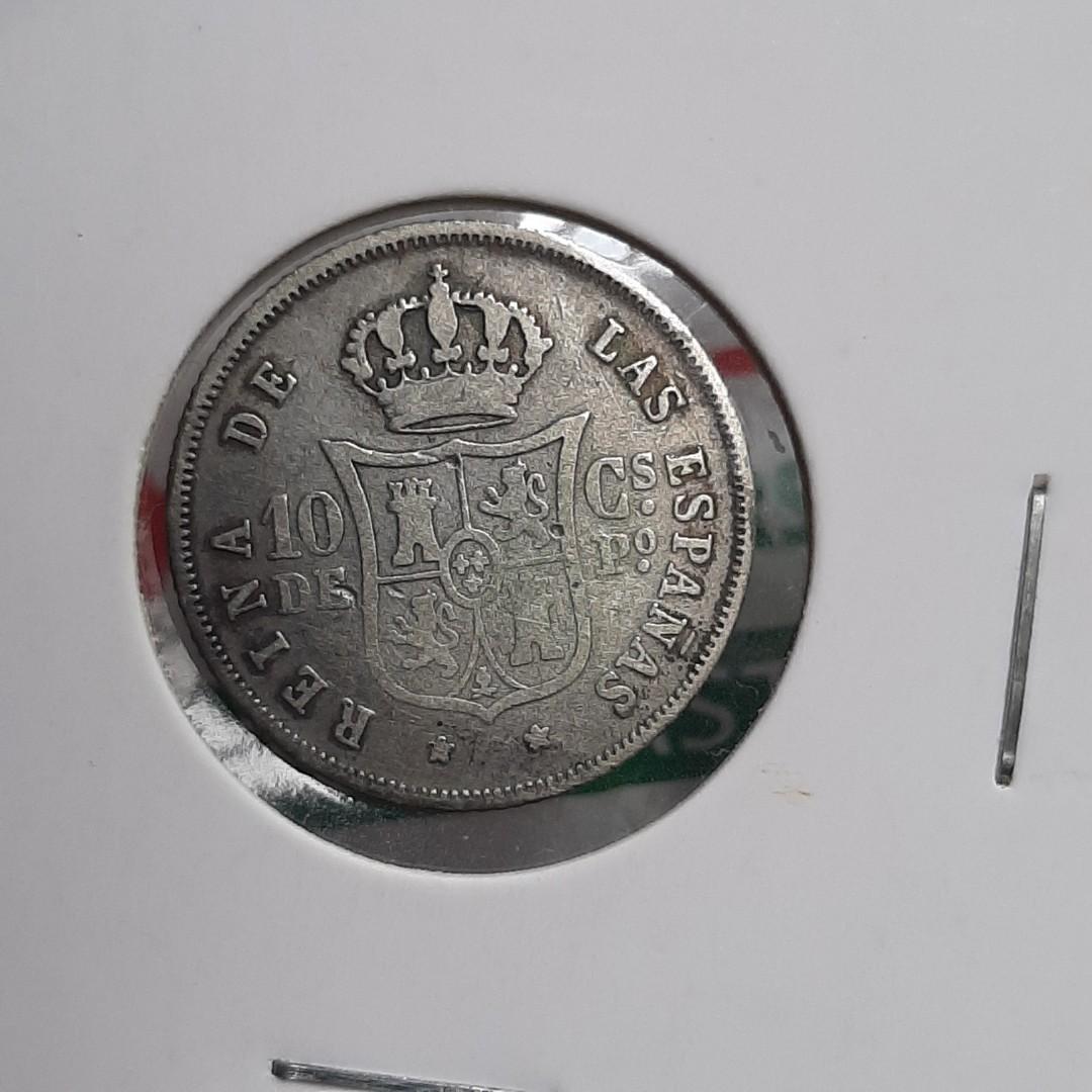 1868 SPANISH PHILIPPINE COIN SET OF 50C,20C&10C, Hobbies & Toys ...