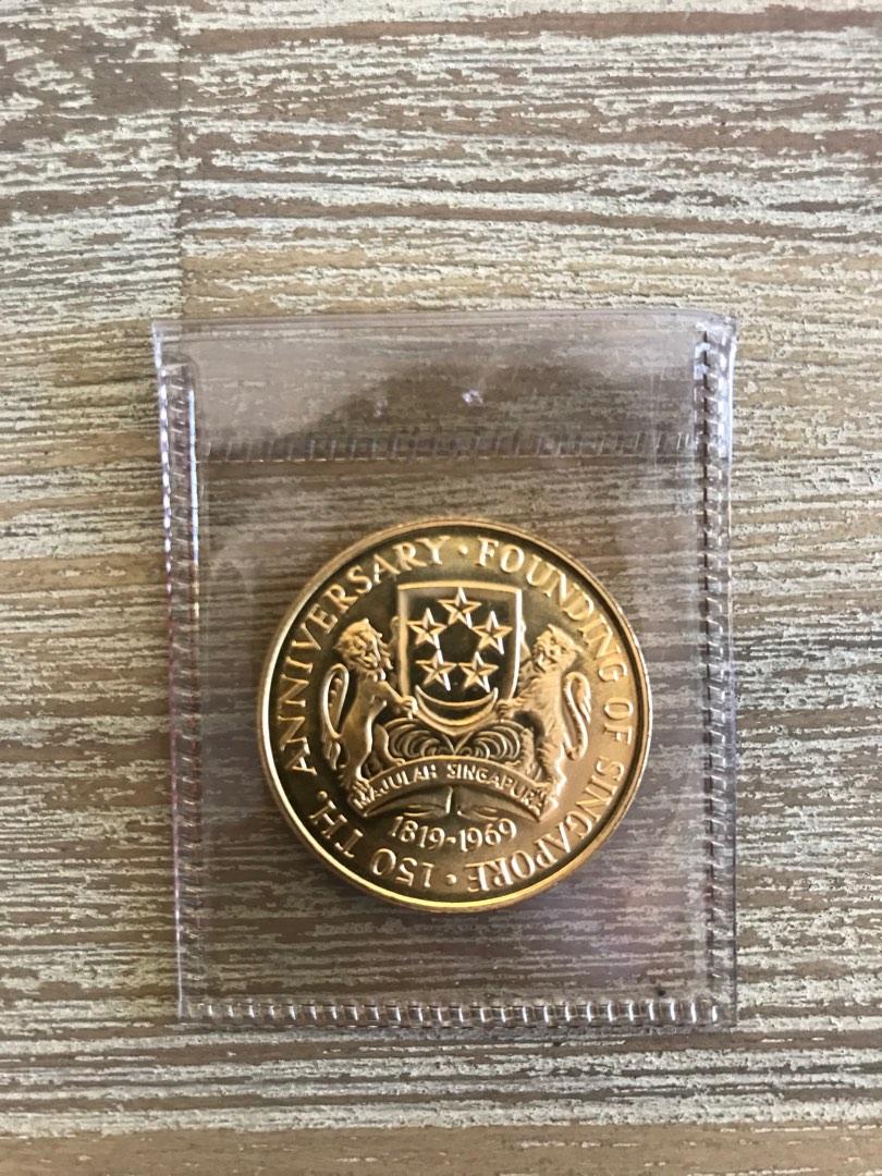 1969 Singapore 150th Anniversary $150 Gold coin, Hobbies & Toys ...