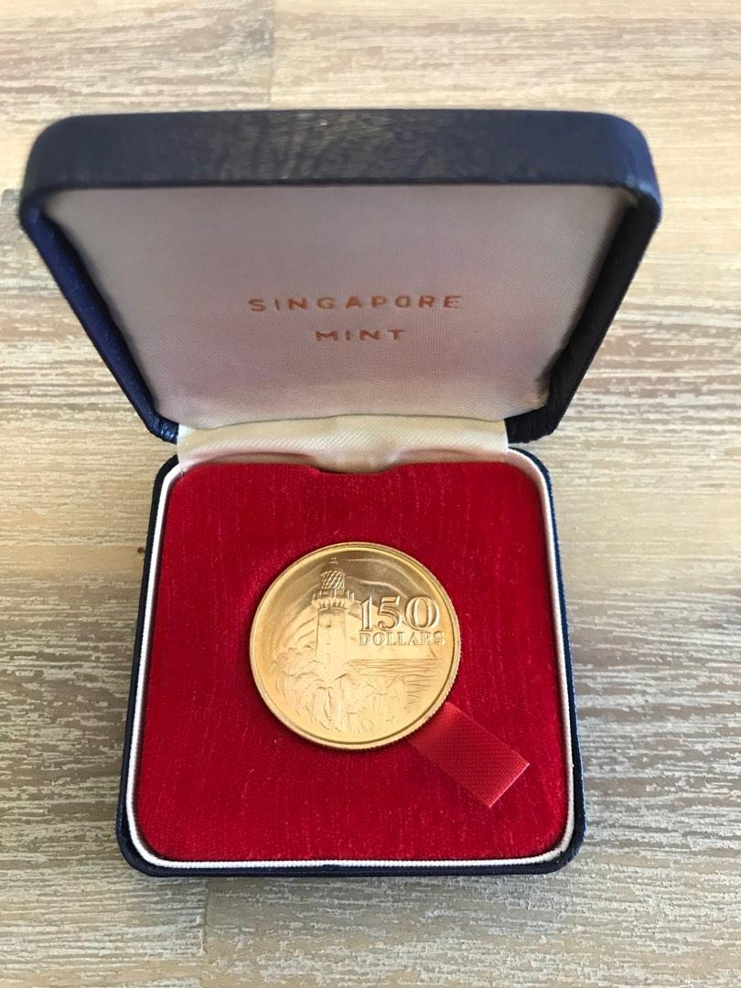 1969 Singapore 150th Anniversary $150 Gold coin, Hobbies & Toys ...