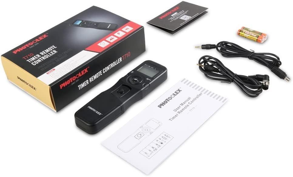 [1999] PHOTOOLEX Shutter Release Remote Control Nikon Intervalometer T710 Wired Camera Remote ...